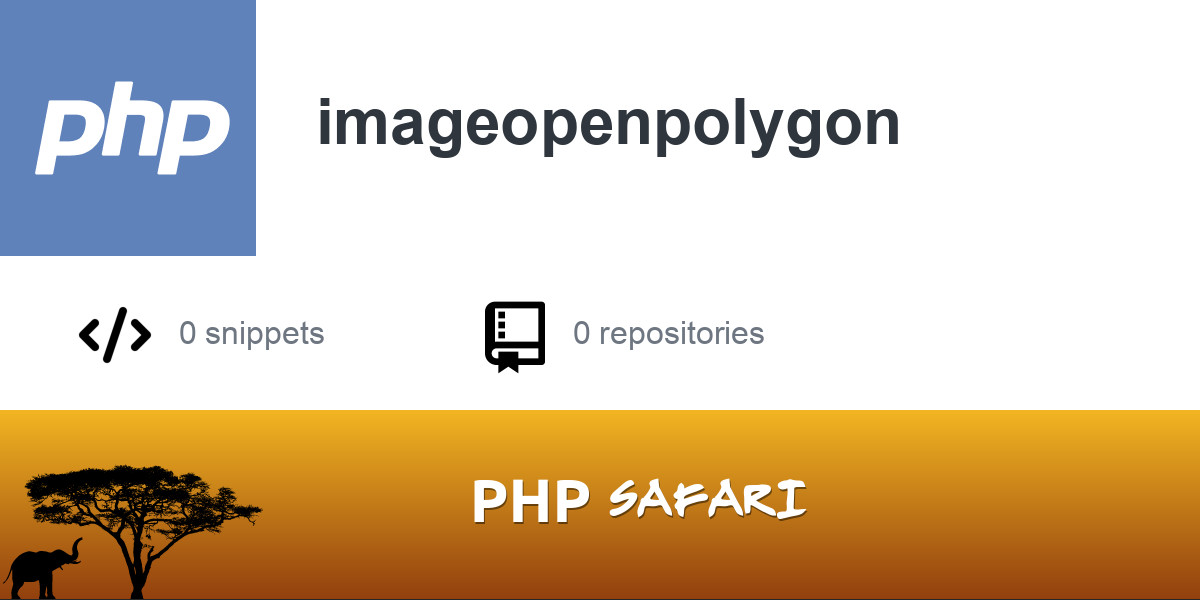 PHP function - imageopenpolygon | PHP Safari